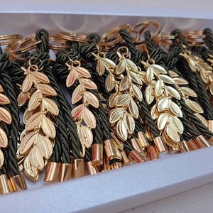10pcs Olive Branch Keychain,greek Wedding Favors,olive Theme Wedding ...