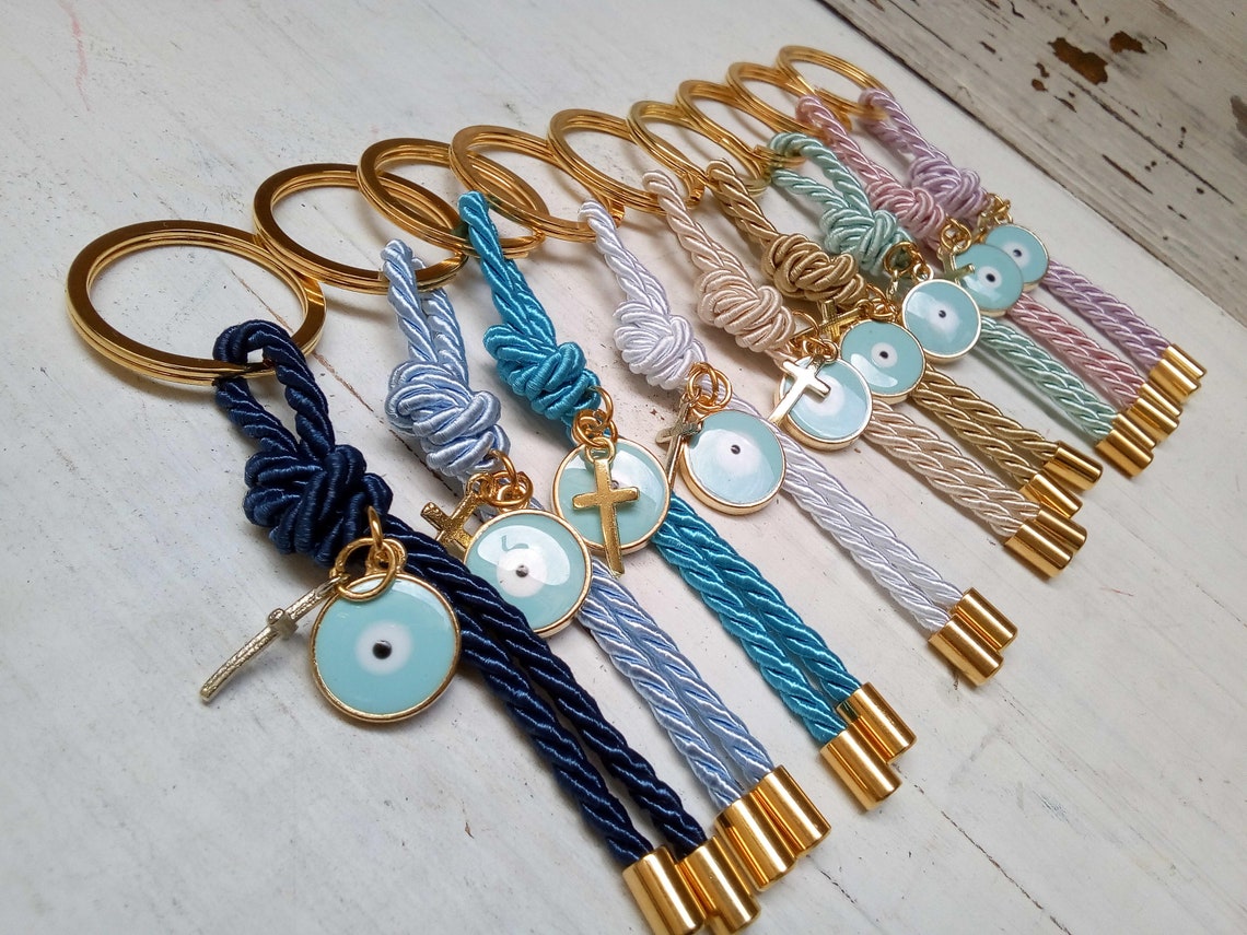 Evil Eye Martyrika-orthodox Baptism Day -key Chain Baptism Favor ...