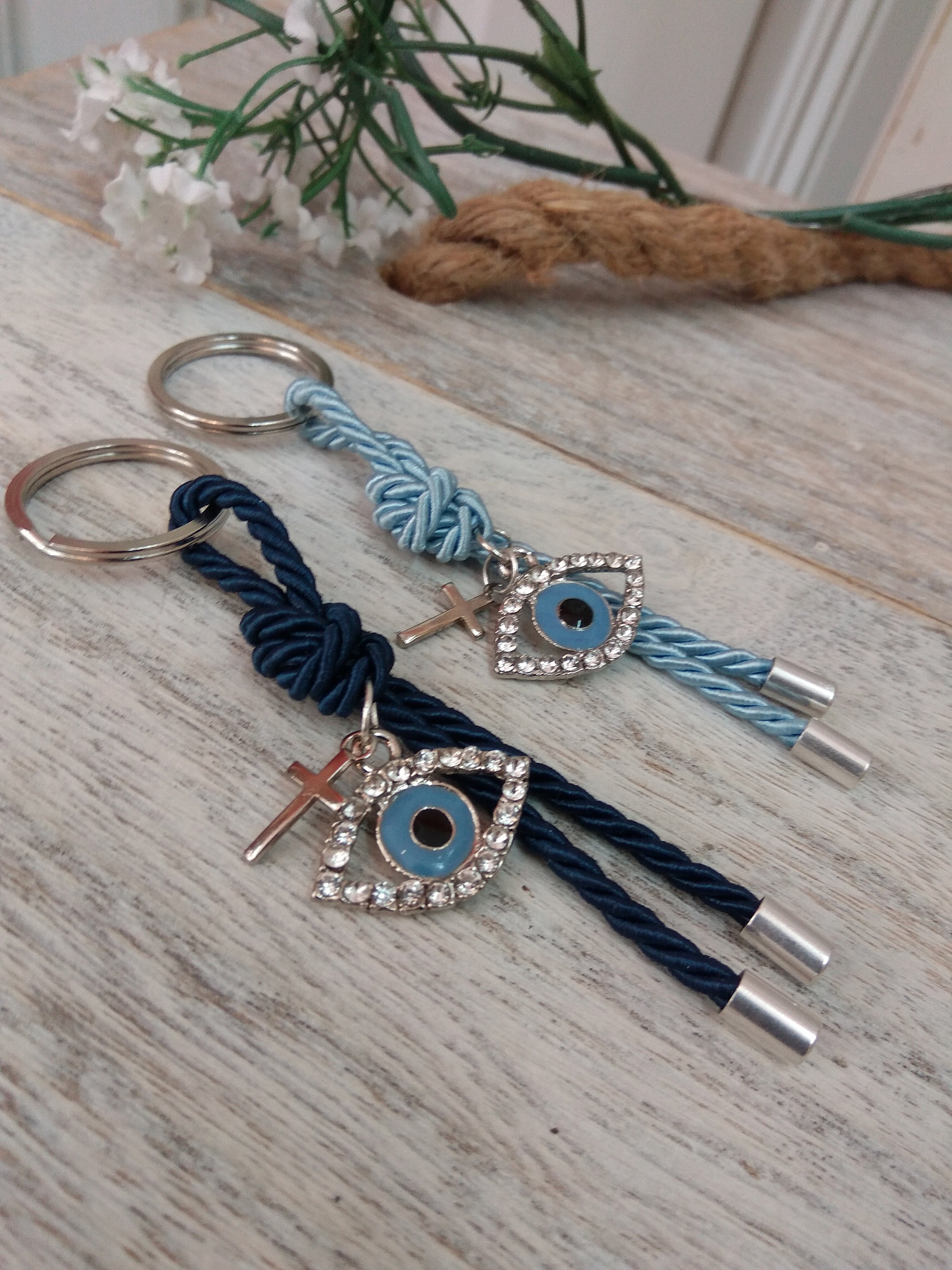 Evil Eye Martyrika-orthodox Baptism Day -key Chain Baptism Favor ...