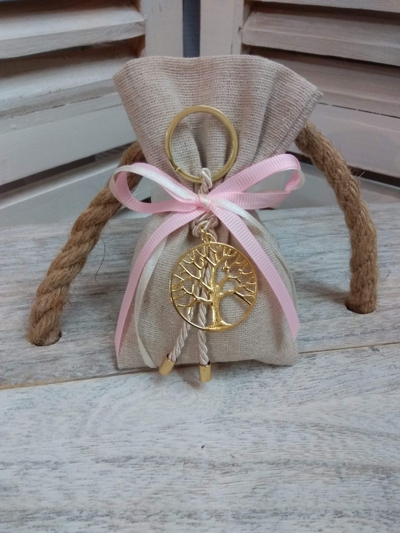 25 Pcs Olive Tree Favor-linen Bag Favor-koufeta Bomboniera-wedding ...