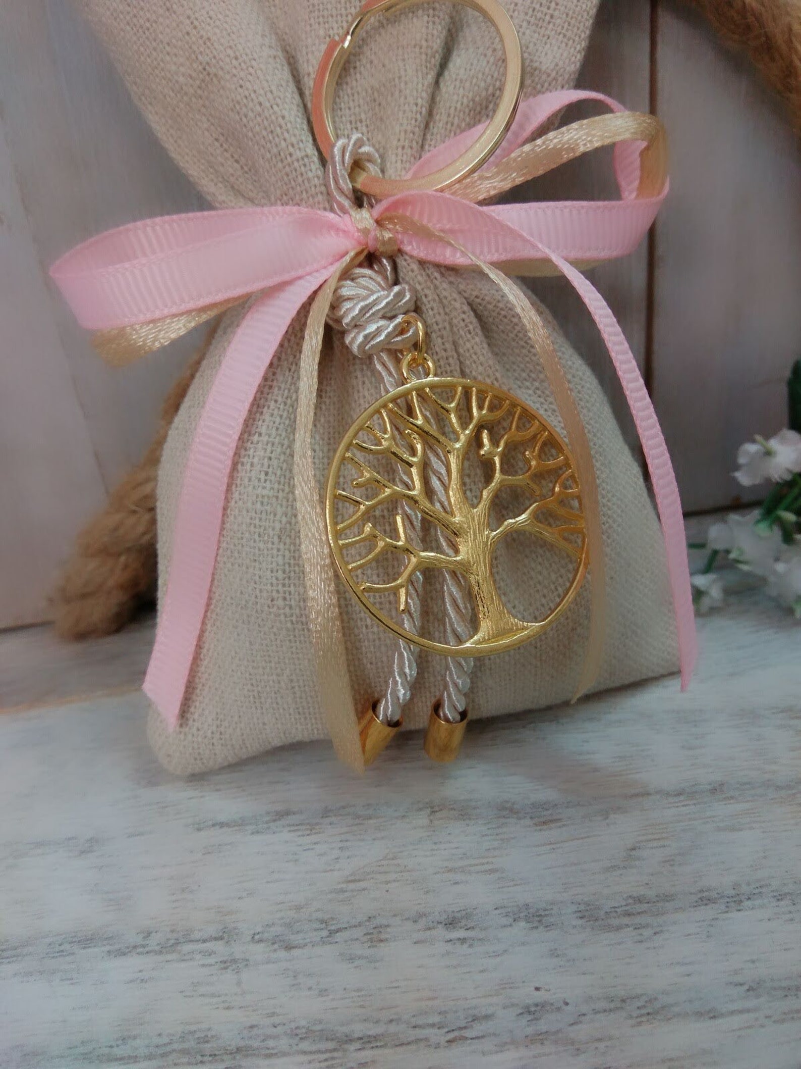 25 Pcs Olive Tree Favor-linen Bag Favor-koufeta Bomboniera-wedding ...