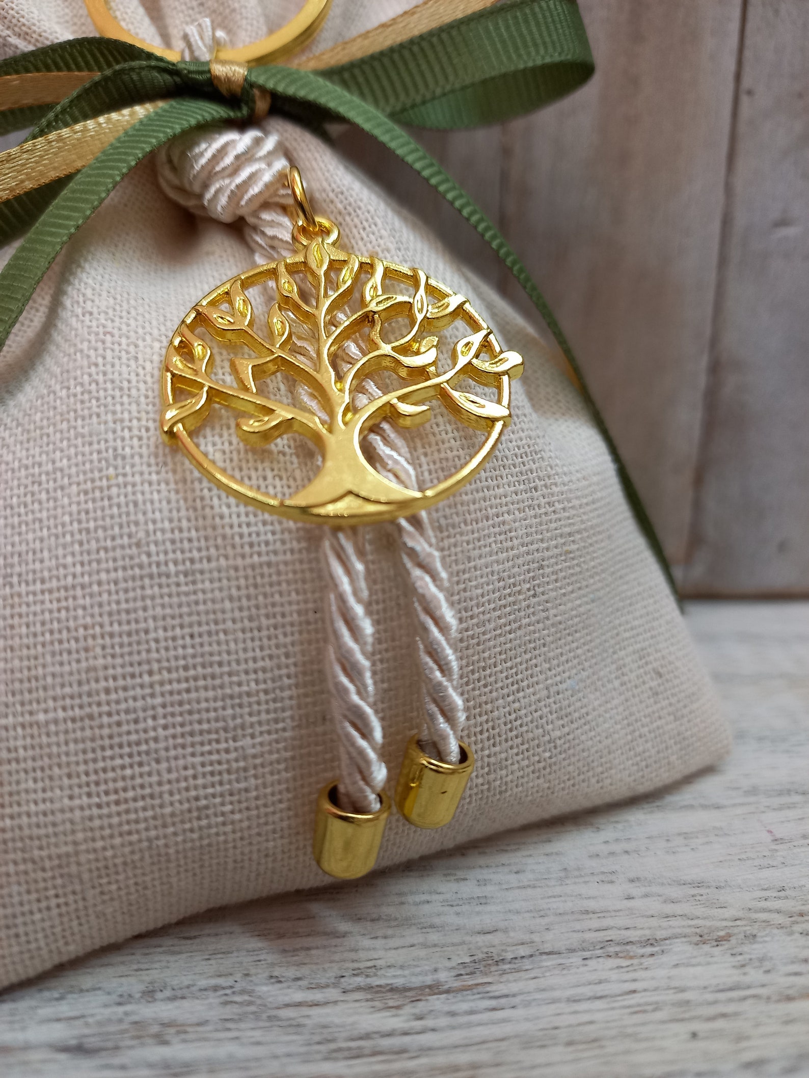 25 Pcs Olive Tree Favor-linen Bag Favor-koufeta Bomboniera-wedding ...