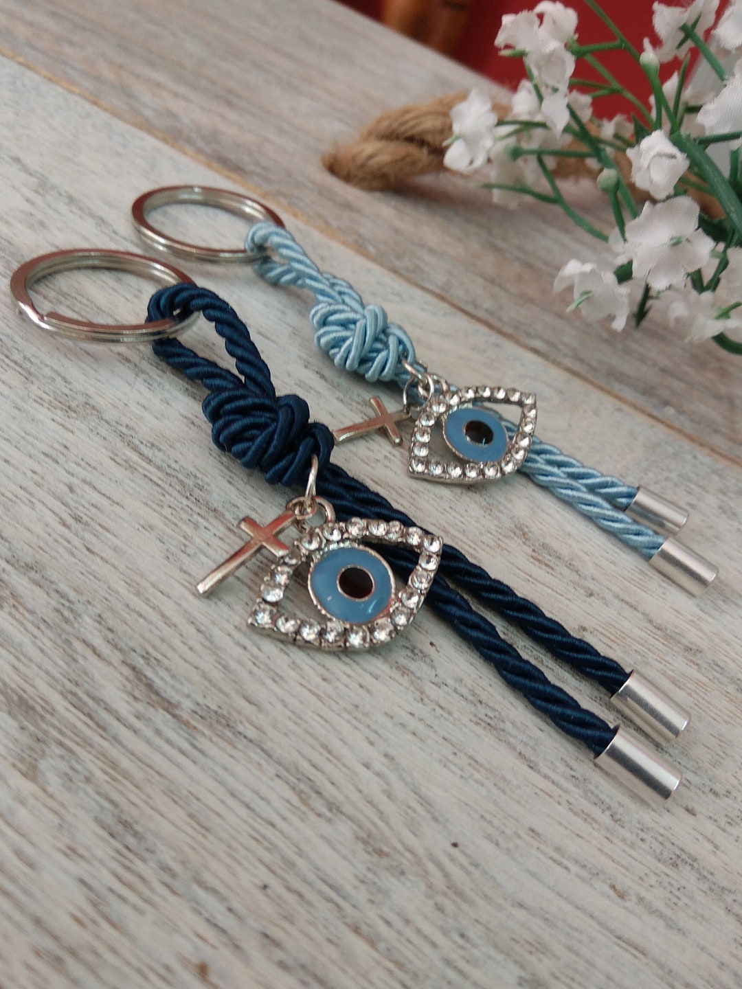 Evil Eye Martyrika-orthodox Baptism Day -key Chain Baptism Favor ...