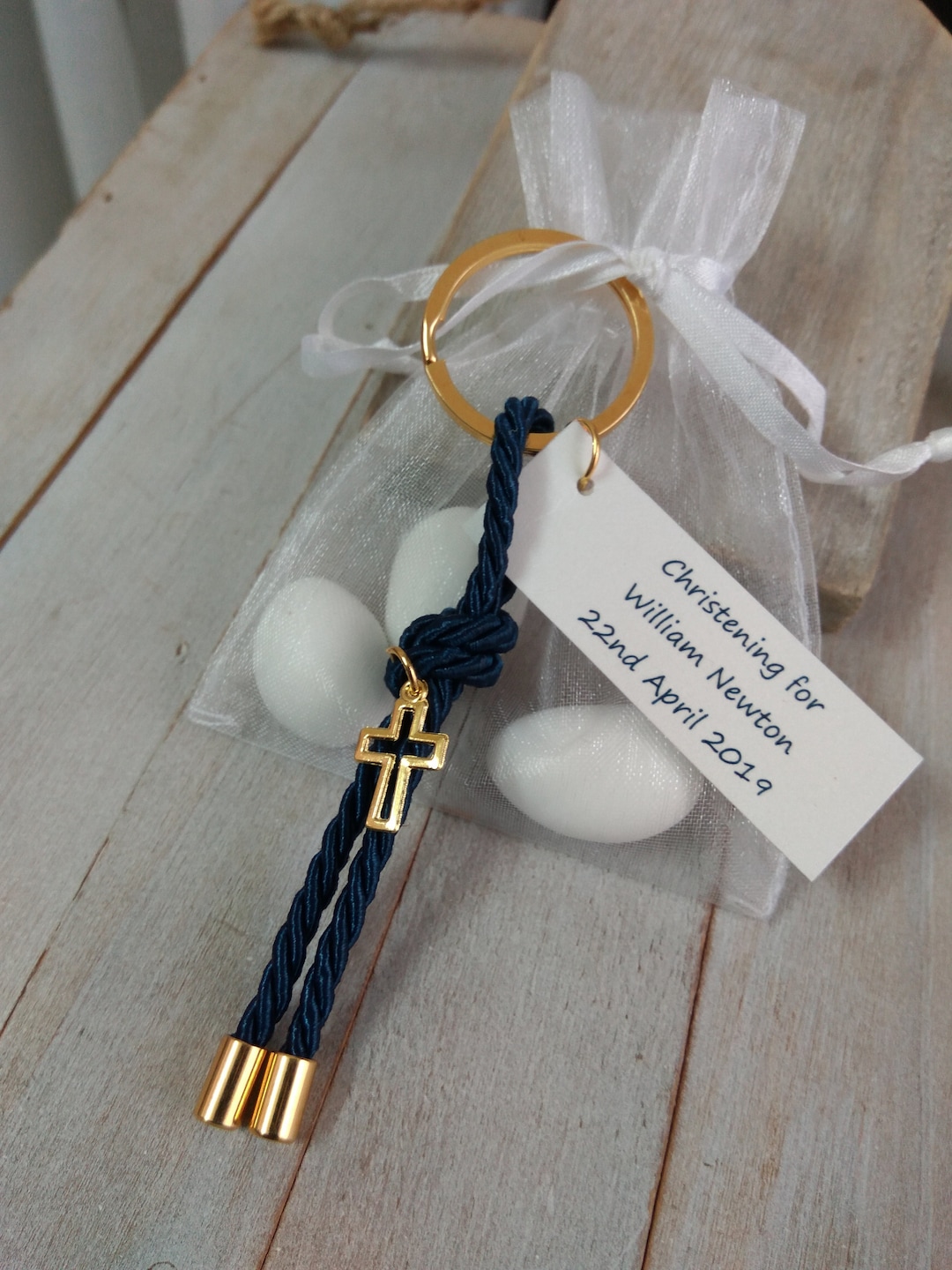 10 Pcs-key Chains Baptism Favors-christening Favors-shower Party Favors ...