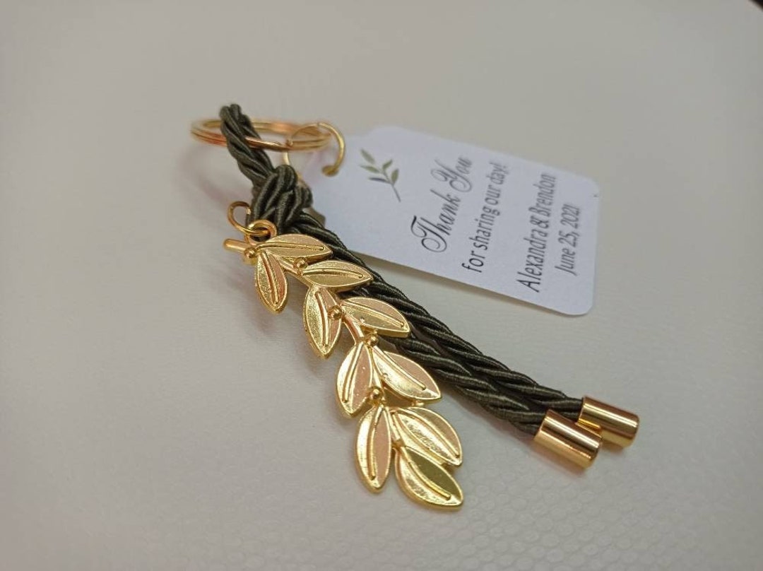 10pcs Olive Branch Keychain,greek Wedding Favors,olive Theme Wedding ...