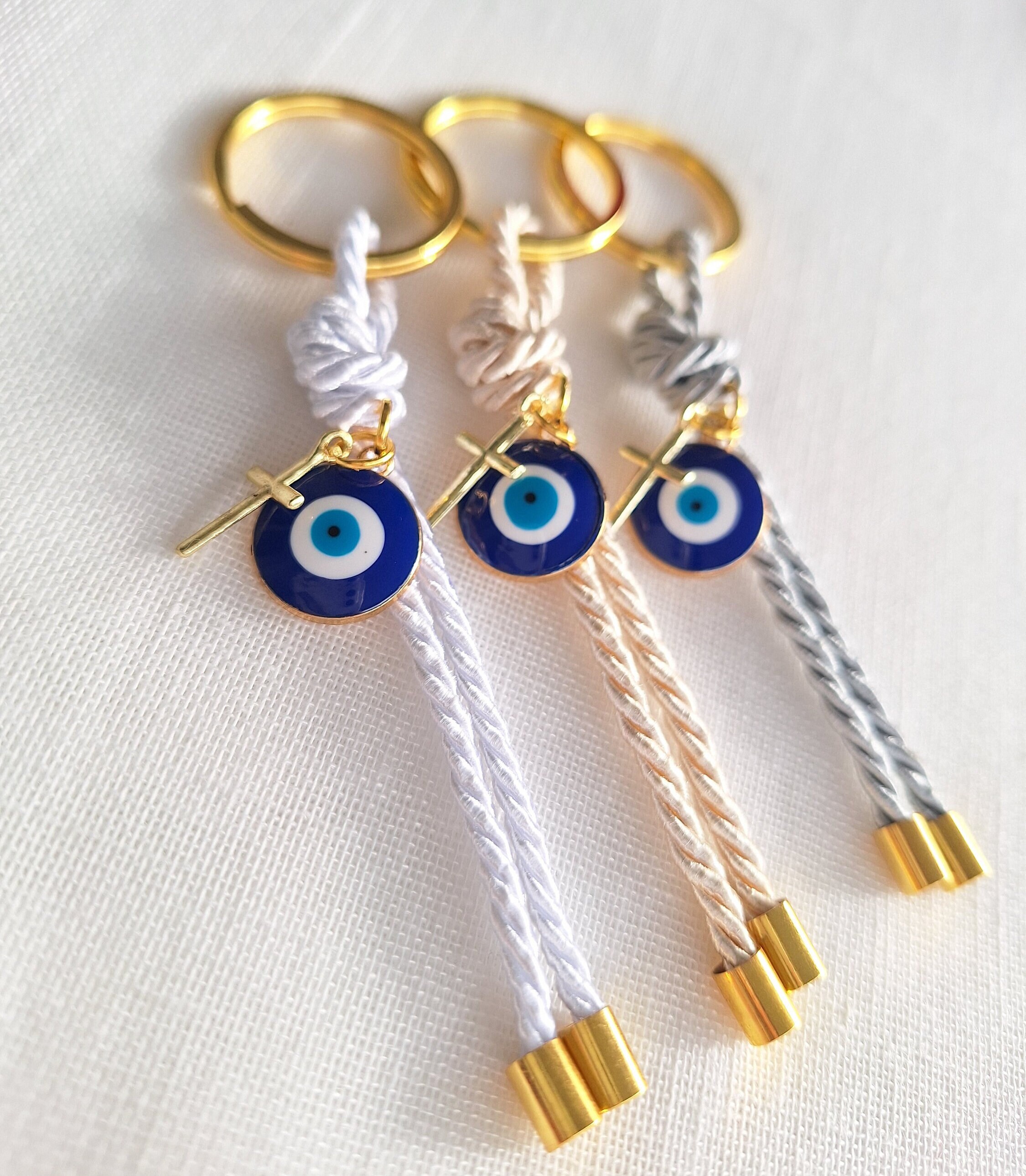 Evil Eye Martyrika-girl or Boy Orthodox Baptism Day -key Chain Baptism ...