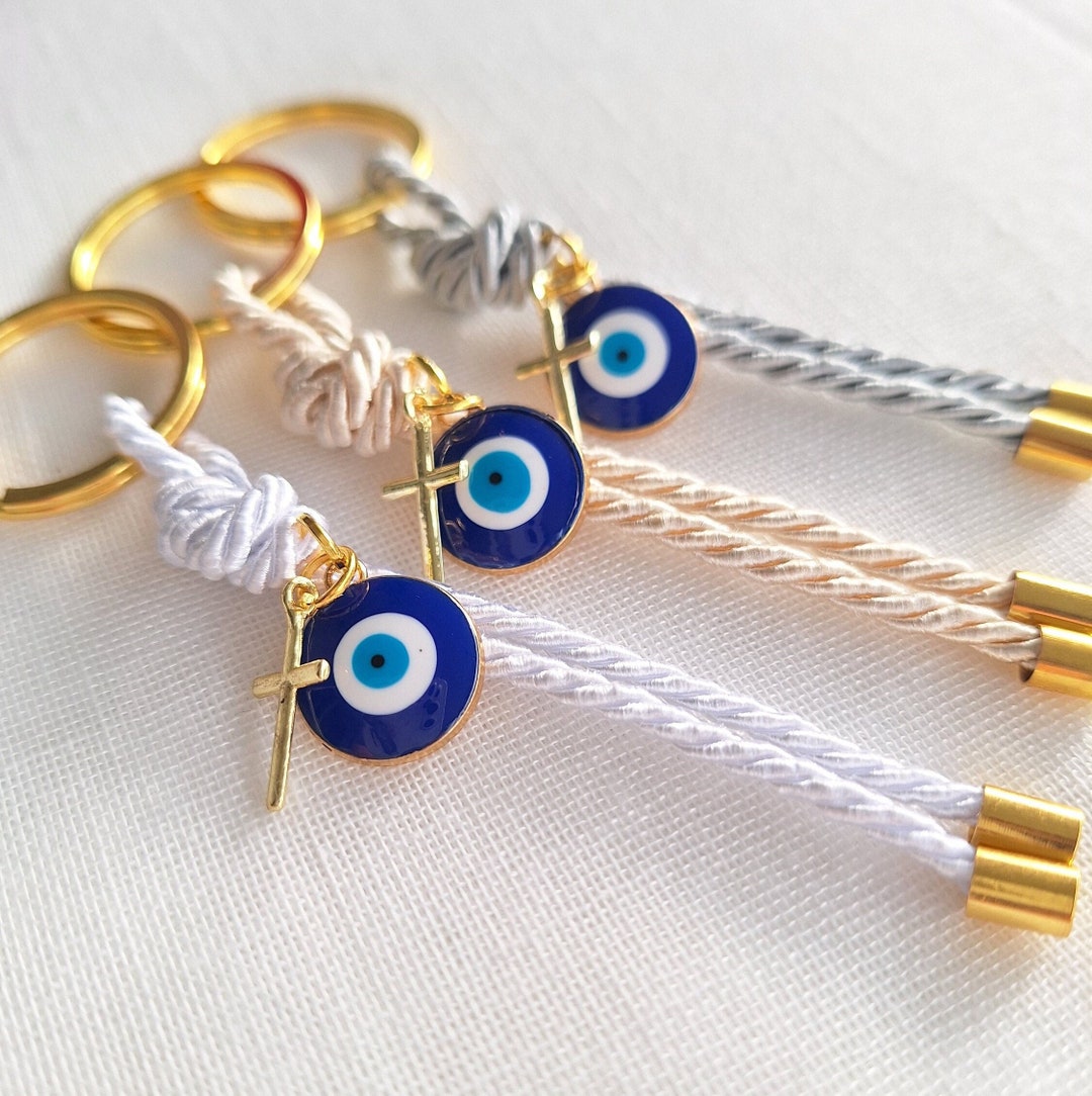 Evil Eye Martyrika-girl or Boy Orthodox Baptism Day -key Chain Baptism ...