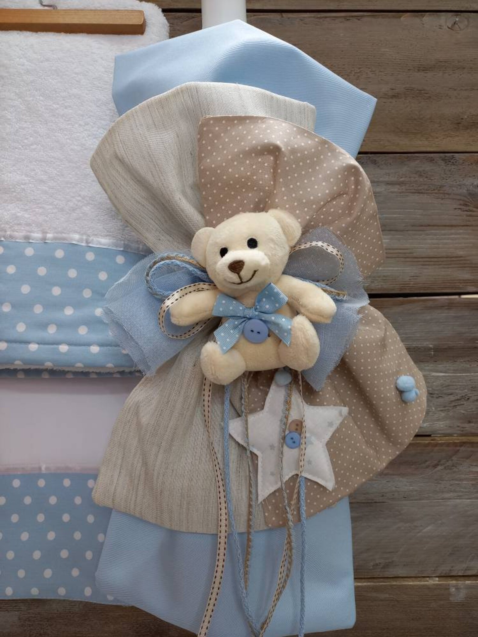 Teddy Bear Baptism Set-baptism Boy Set-greek Baptism Set-orthodox ...