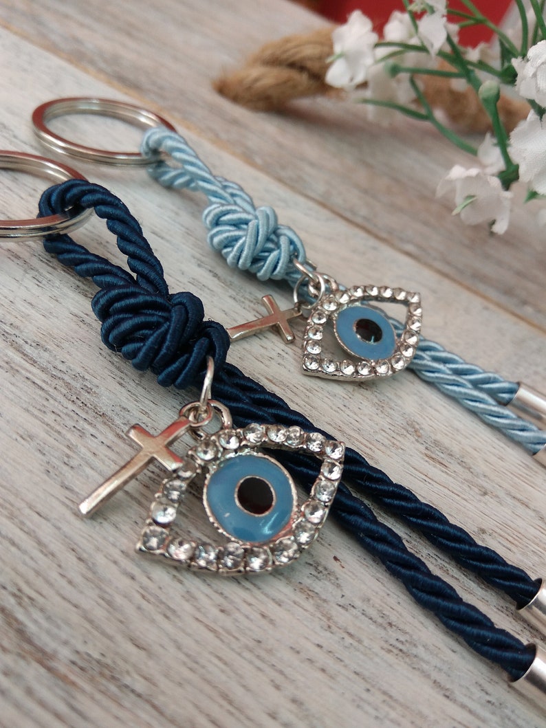 Evil Eye Martyrika-orthodox Baptism Day -key Chain Baptism Favor ...