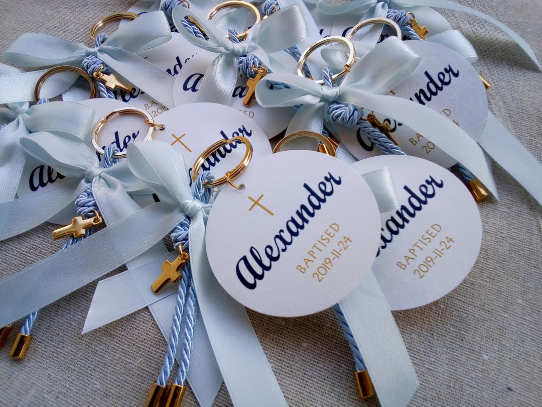 10pcs-personalized Favors-key Chain Martyrika-greek Baptism Favors ...