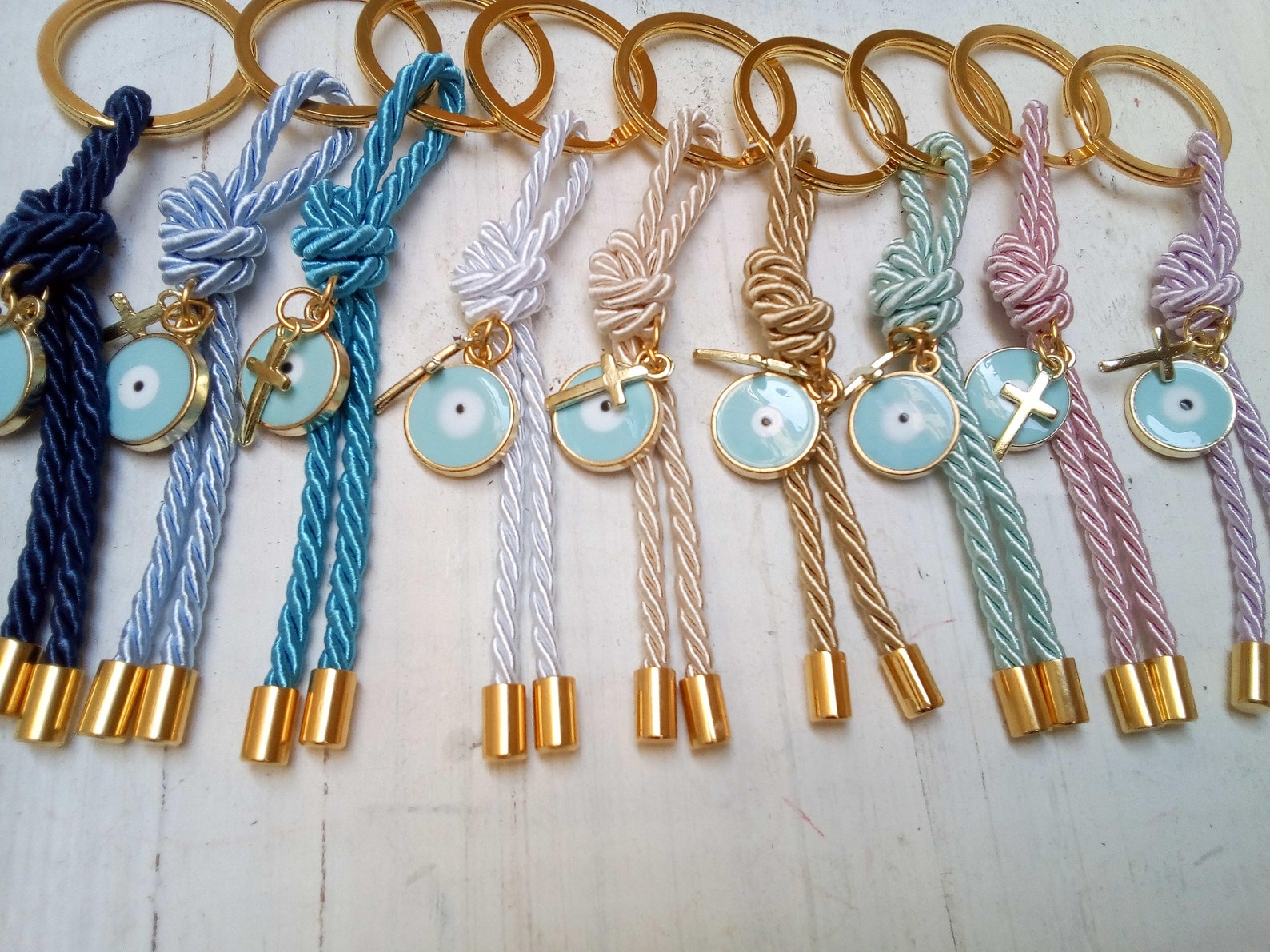 Evil Eye Martyrika-orthodox Baptism Day -key Chain Baptism Favor ...