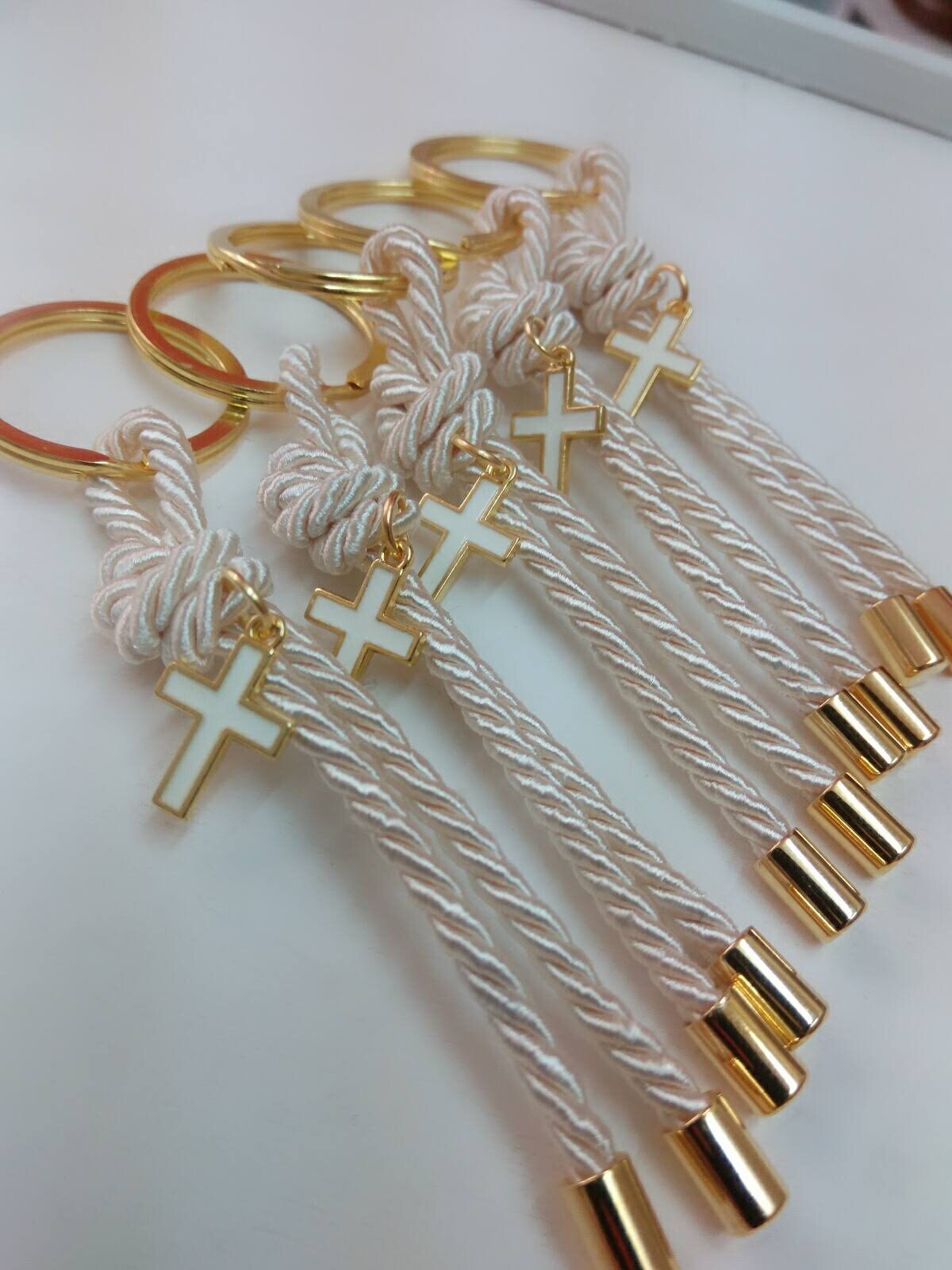 Key Chains Martyrika-cross Baptism Favors-christening Favors-shower ...