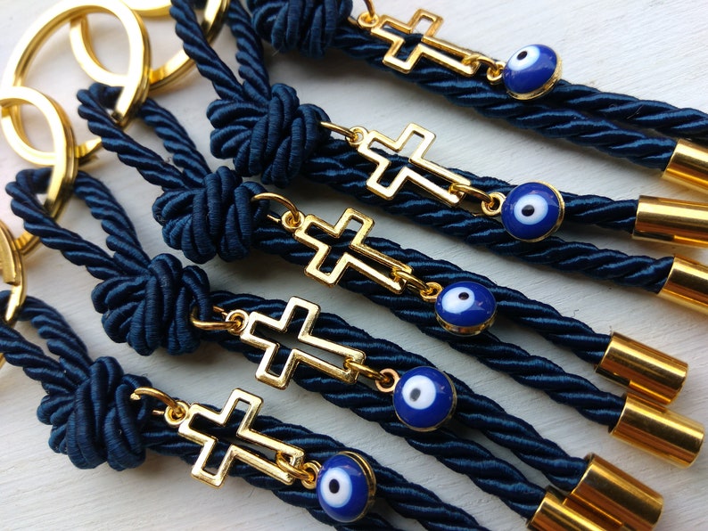 Evil Eye Martyrika-key Chains Baptism Favors-christening - Etsy