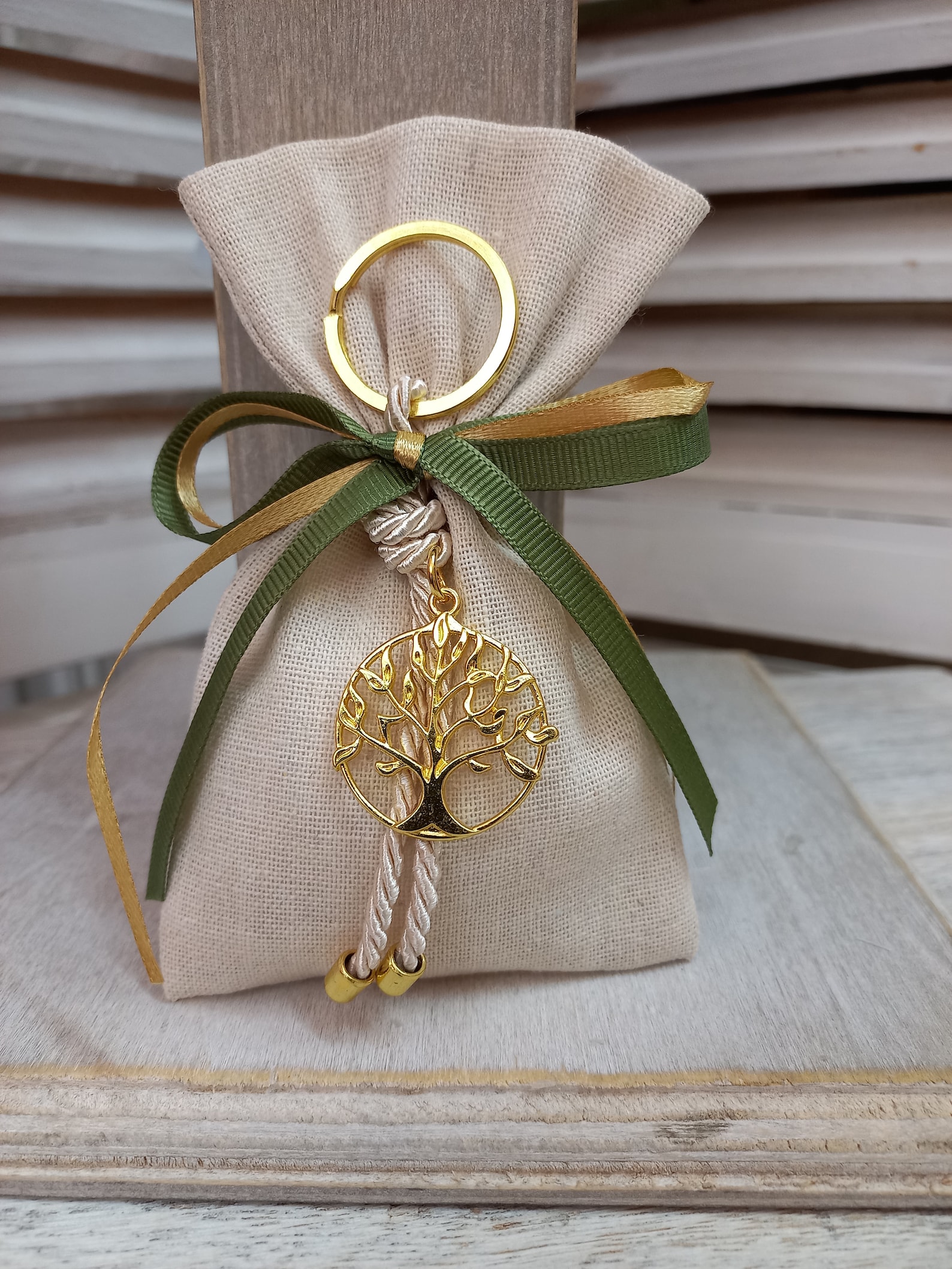 25 Pcs Olive Tree Favor-linen Bag Favor-koufeta Bomboniera-wedding ...