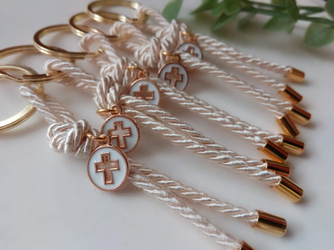 10pcs-key Chain Martyrika-greek Baptism Favors-cross Favors-first ...