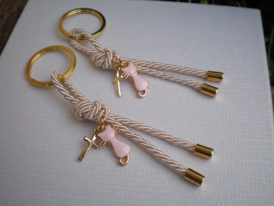 Cat Favors-little Cat Shower Favors-orthodox Baptism Day -kitty Key ...