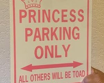 Princess Parking Sign - Etsy