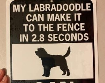 Labradoodle Metal Sign - Etsy