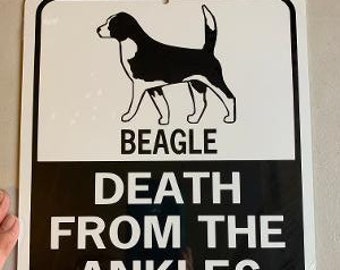 Beagle Security Sign Area Patrolled by Pet Signs - Etsy