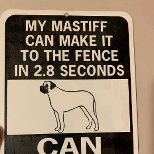 English Mastiff Sign - Etsy