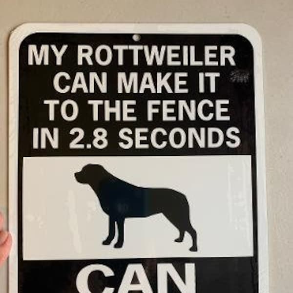 Rottweiler Sign - Etsy