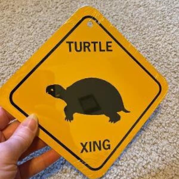 Turtle Crossing Sign for Yard - Etsy