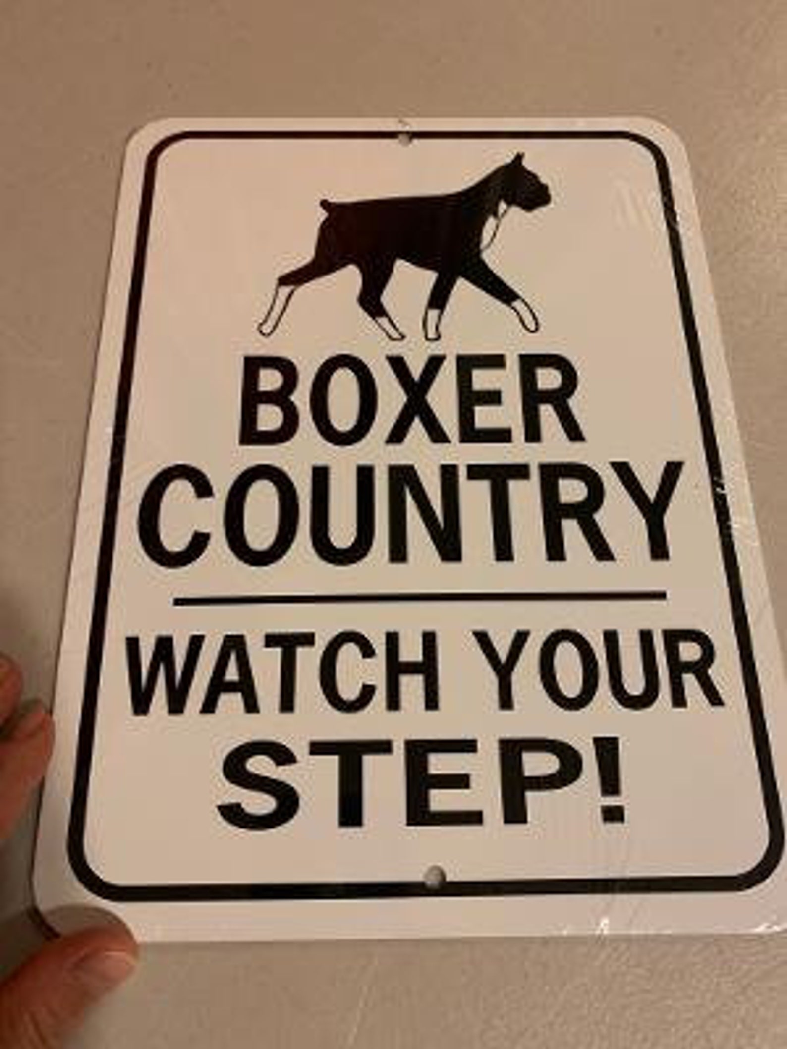 Boxer Funny Dog Signs 9x12 Inch Aluminum Metal Sign - Etsy