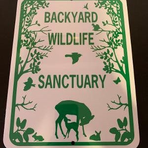 Backyard Wildlife Sanctuary Yard Sign 9x12 Inch Aluminum Metal Sign - Etsy