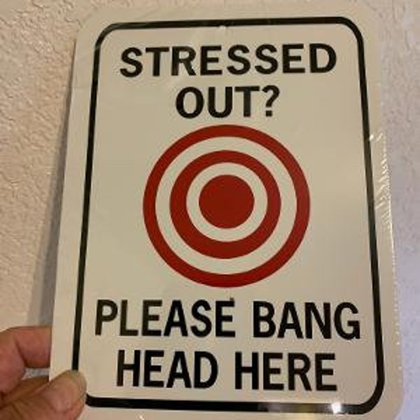 Bang Head Here Sign - Etsy