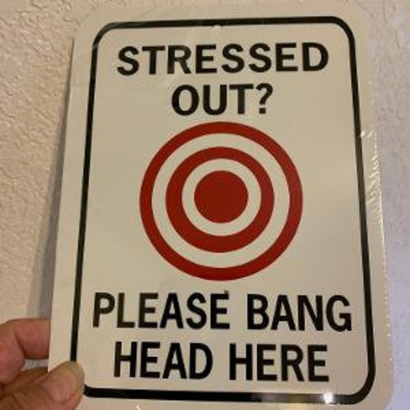 Bang Head Here Sign - Etsy