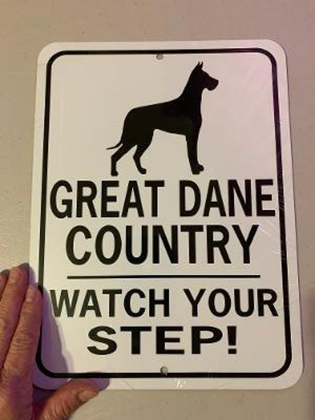 Great Dane Funny Dog Signs 9x12 Inch Aluminum Metal Sign - Etsy