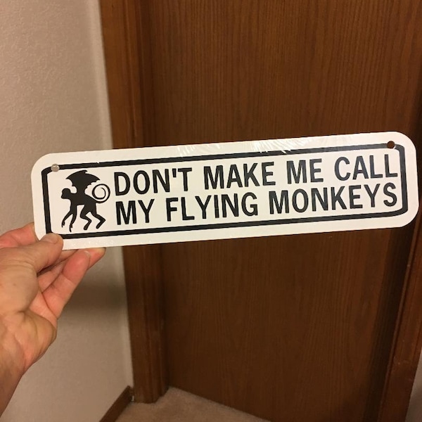 Flying Monkeys Sign - Etsy