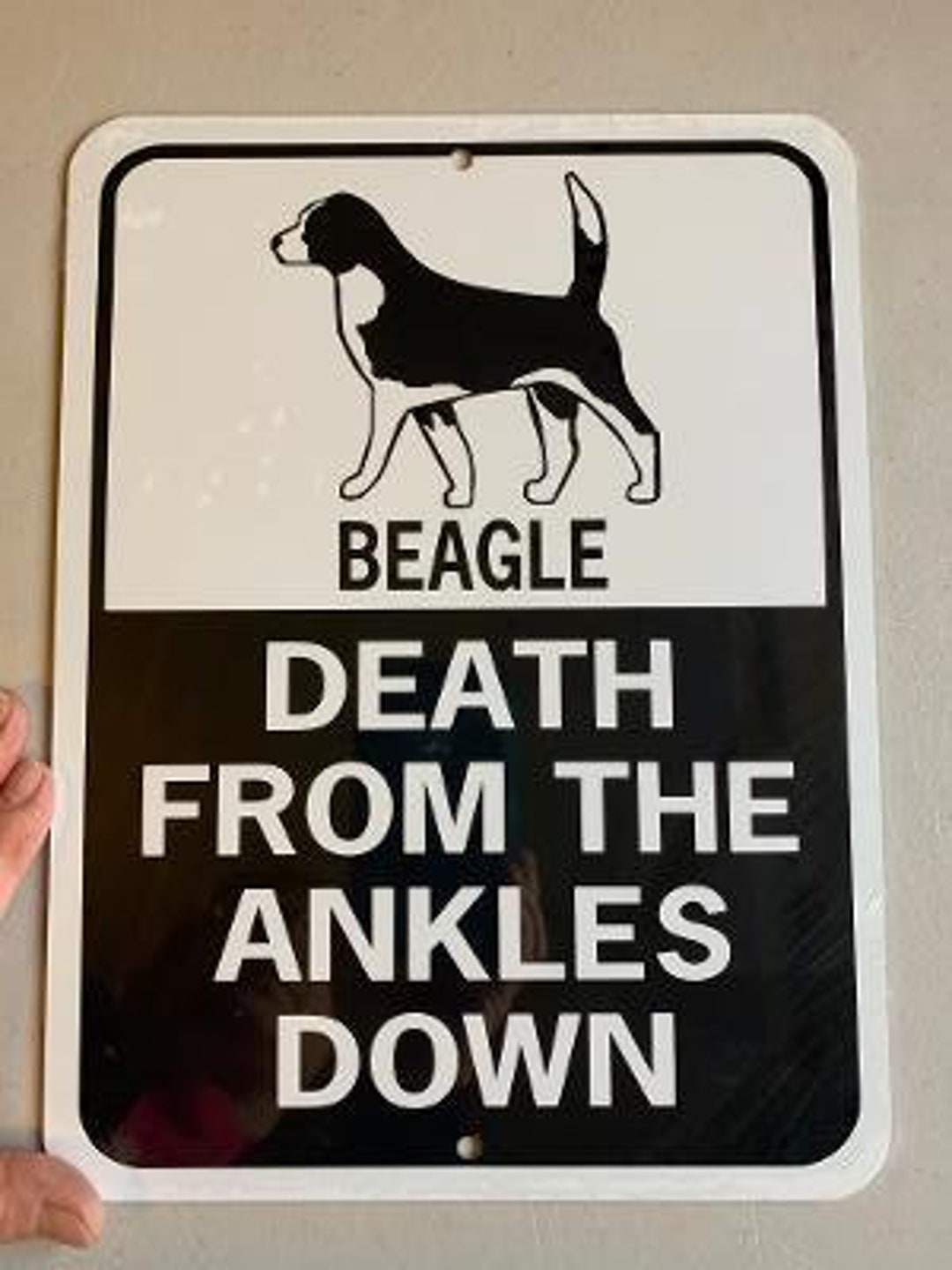 Beagle Funny Dog Signs 9x12 Inch Aluminum Metal Sign - Etsy