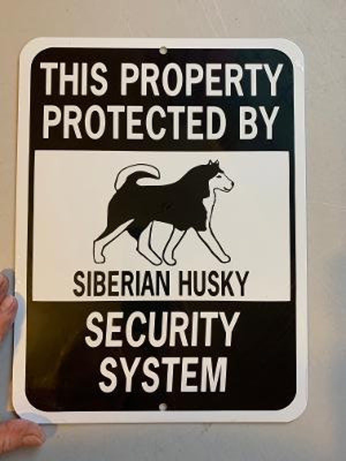 Siberian Husky Funny Dog Signs 9x12 Inch Aluminum Metal Sign - Etsy