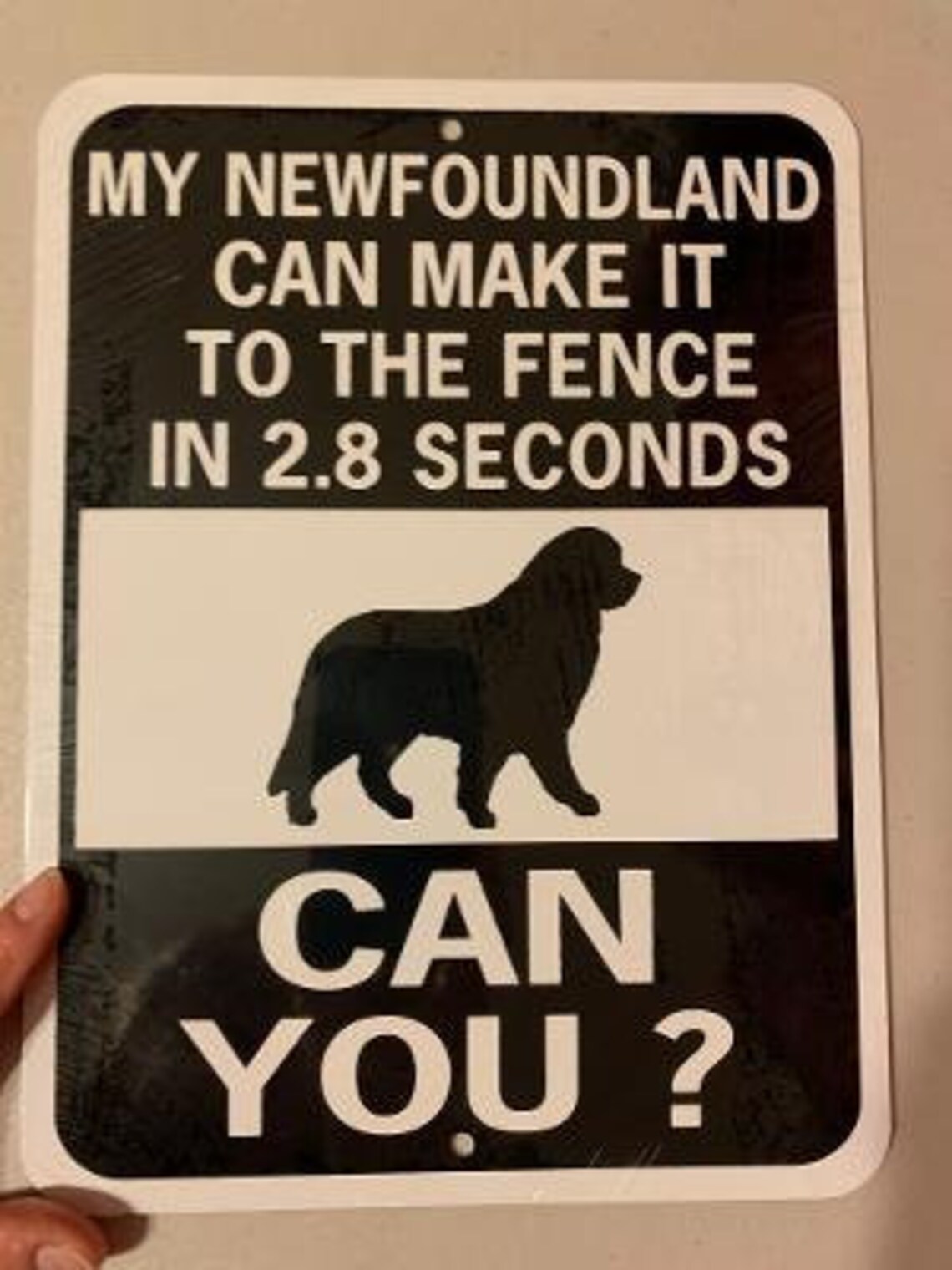Newfoundland Funny Dog Signs 9x12 inch Aluminum metal sign | Etsy