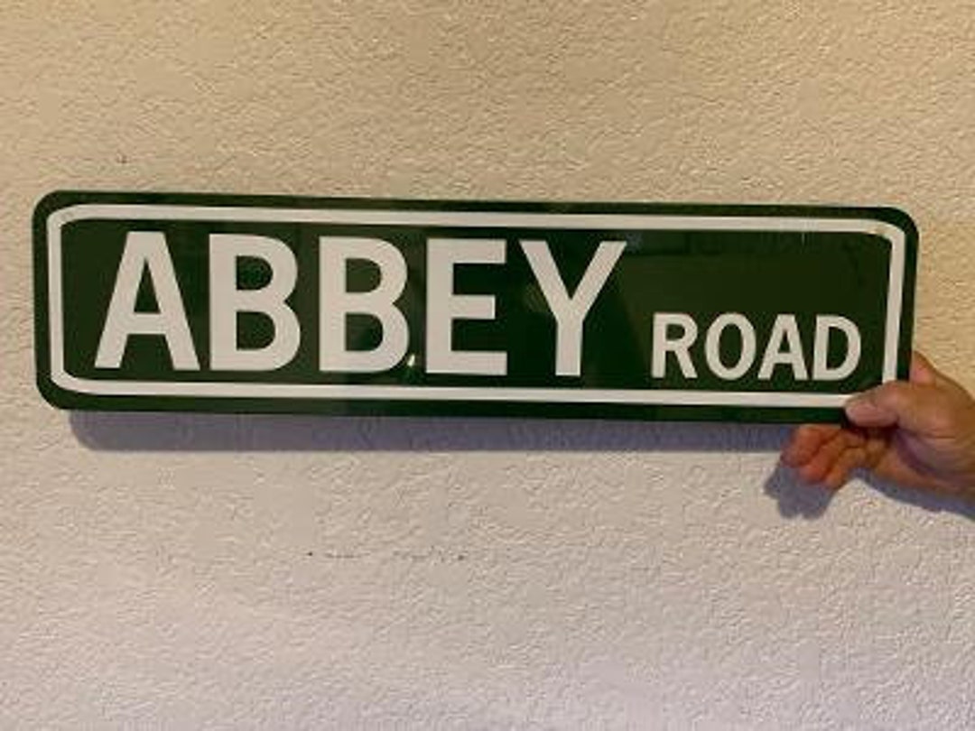 Abbey Road *customized TEMPLATE* 5x20 Inch Aluminum Metal Street Sign ...