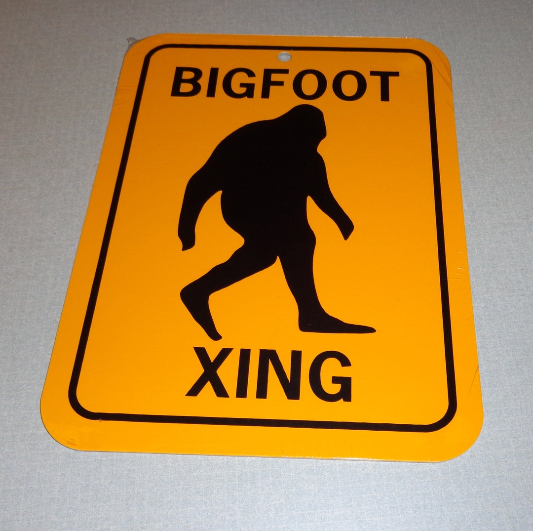 Bigfoot Xing Funny Sign 6x8 Inch Aluminum Metal Room Sign - Etsy