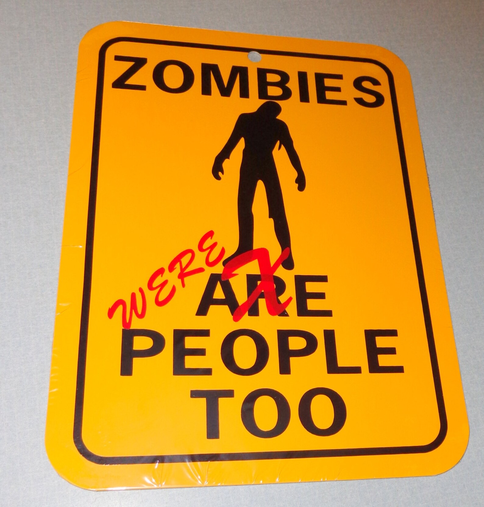 Zombie WERE People Too Funny Zombies Sign 6x8 Inch Aluminum - Etsy UK