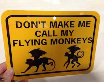 Flying Monkeys Sign | Etsy