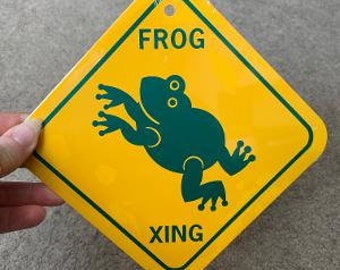 Frog Metal Sign - Etsy