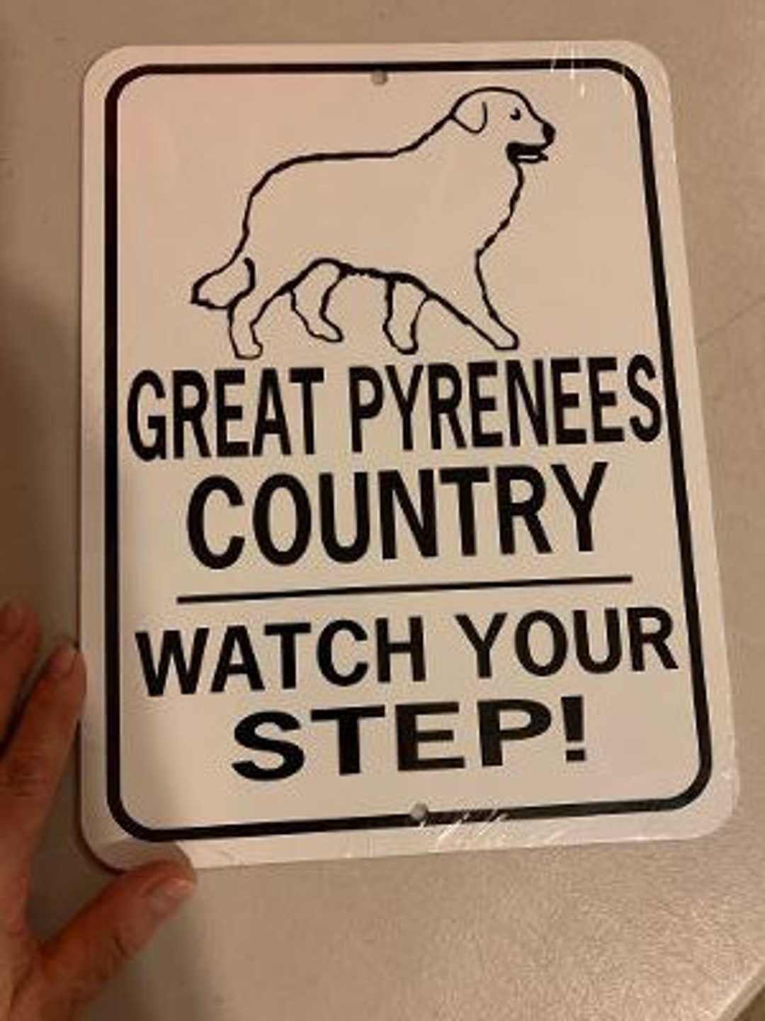 Great Pyrenees Funny Dog Signs 9x12 Inch Aluminum Metal Sign - Etsy
