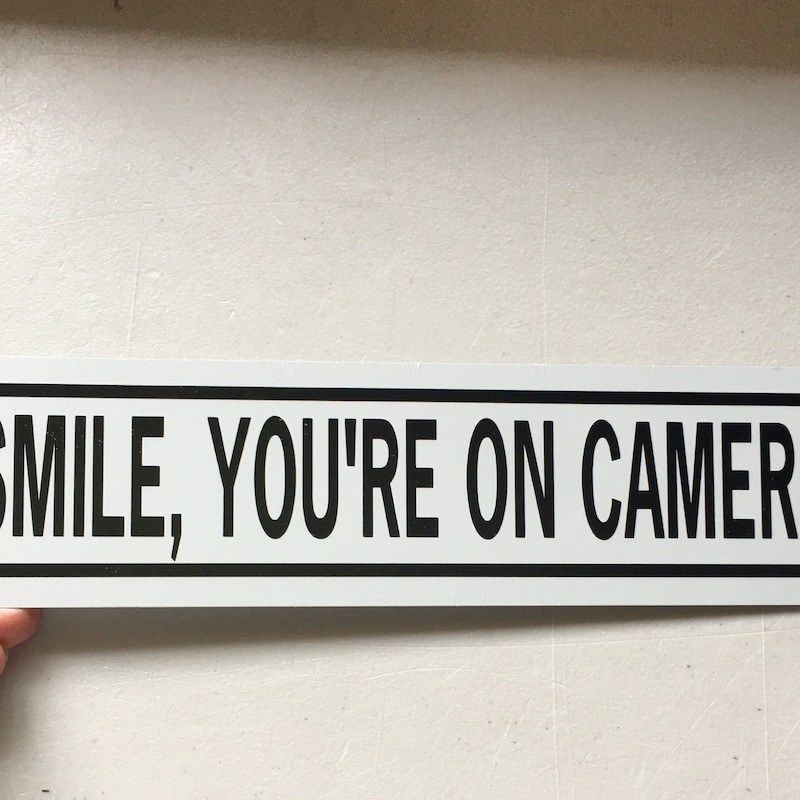 Smile Youre on Camera Sign - Etsy UK