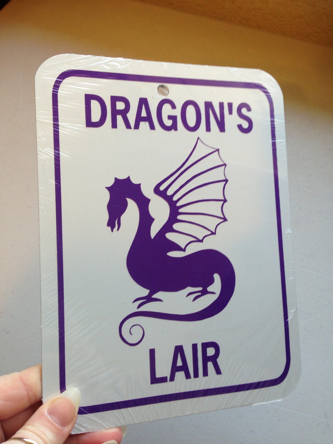 Dragon's Lair Funny Sign 6x8 Inch Aluminum Metal Room Sign - Etsy