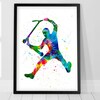 Personalized Handball Poster Player Watercolor Print Poster Gift for ...