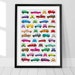 Cars Poster Car Illustration Kids Room Art Car Print Boys - Etsy
