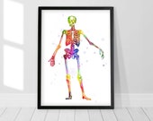 Human Skeleton Anatomy Poster Medical Student Gift Medical - Etsy