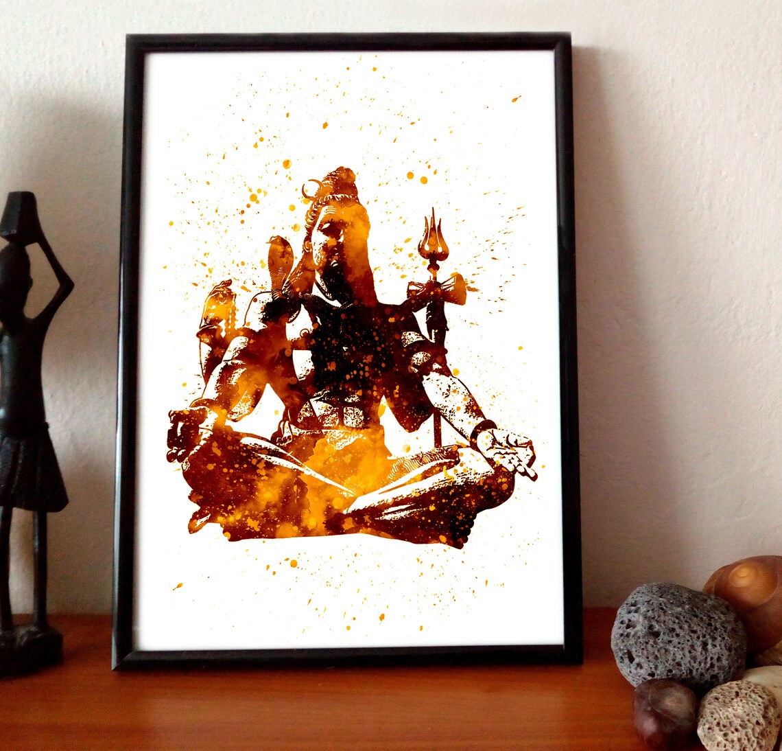Shiva Painting Lord Shiva Poster Printable Art Hindu Art - Etsy