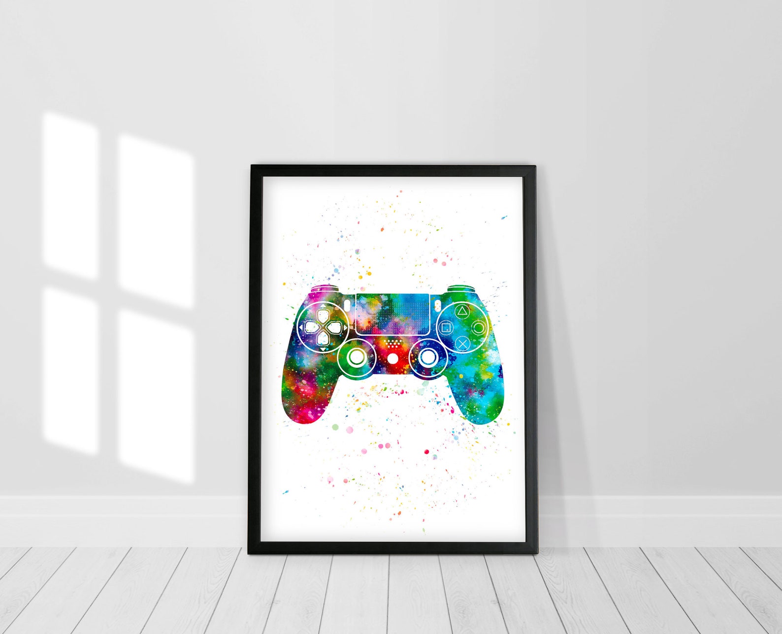 PS4 Controller Poster Gamer Room Decor Playstation 4 | Etsy