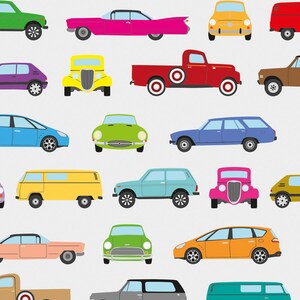 Cars Poster, Car Illustration, Kids Room Art, Car Print, Boys Room Wall ...