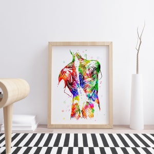 Muscles of Back Anatomy Print, Human Anatomy Art, Back Muscle Anatomy ...